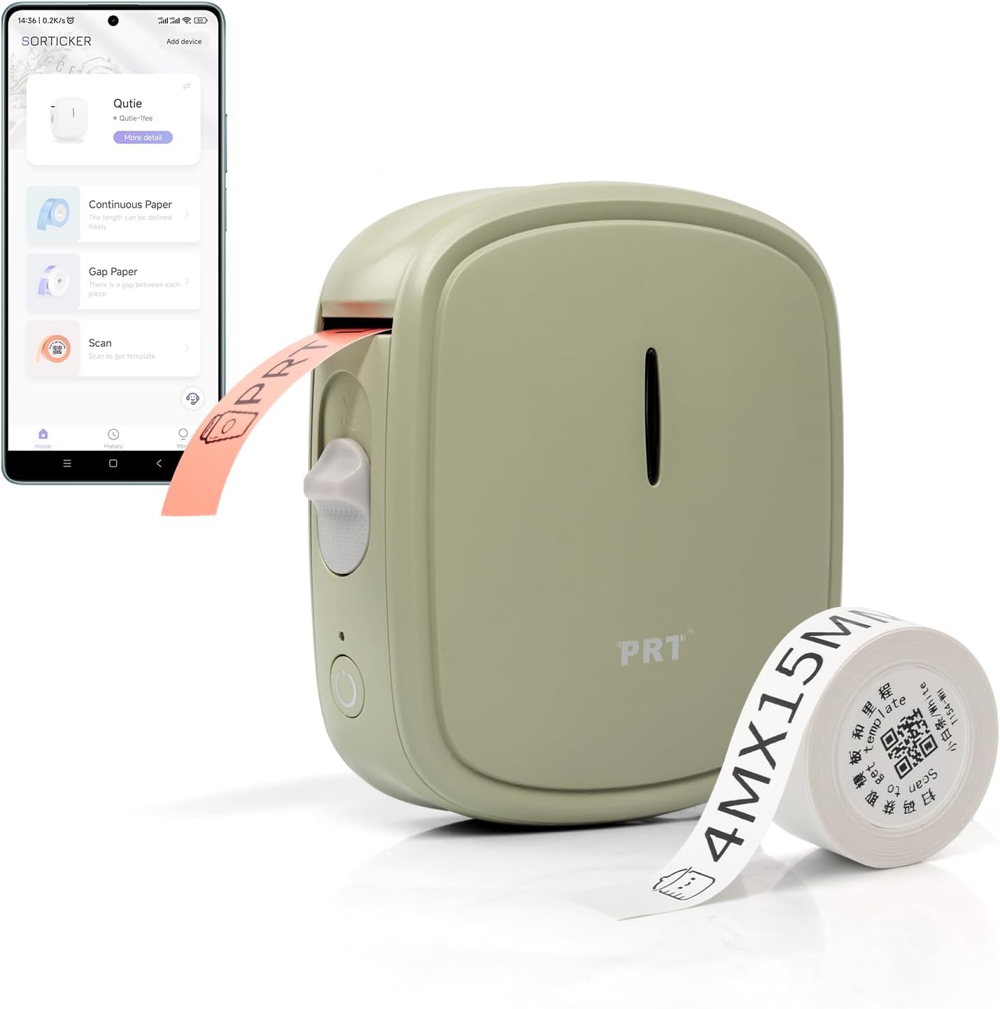 Amazon.com : TYPONOS P21 Label Maker Machine with Tape, Bluetooth Label ...