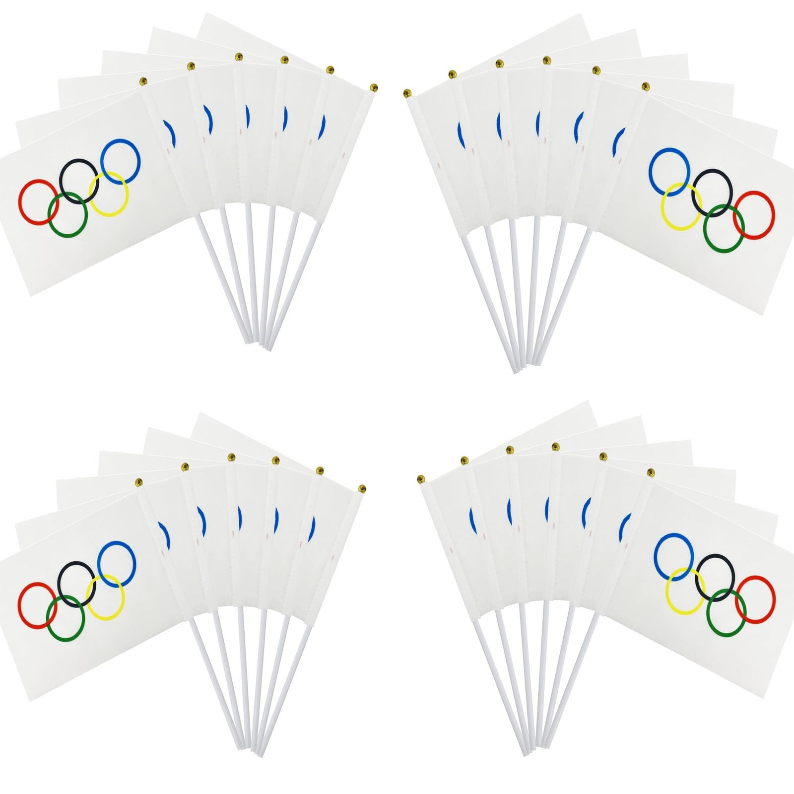Snapklik.com : Olympic Hand Flags20Pcs Small Olympic Rings,5x8 Inch ...