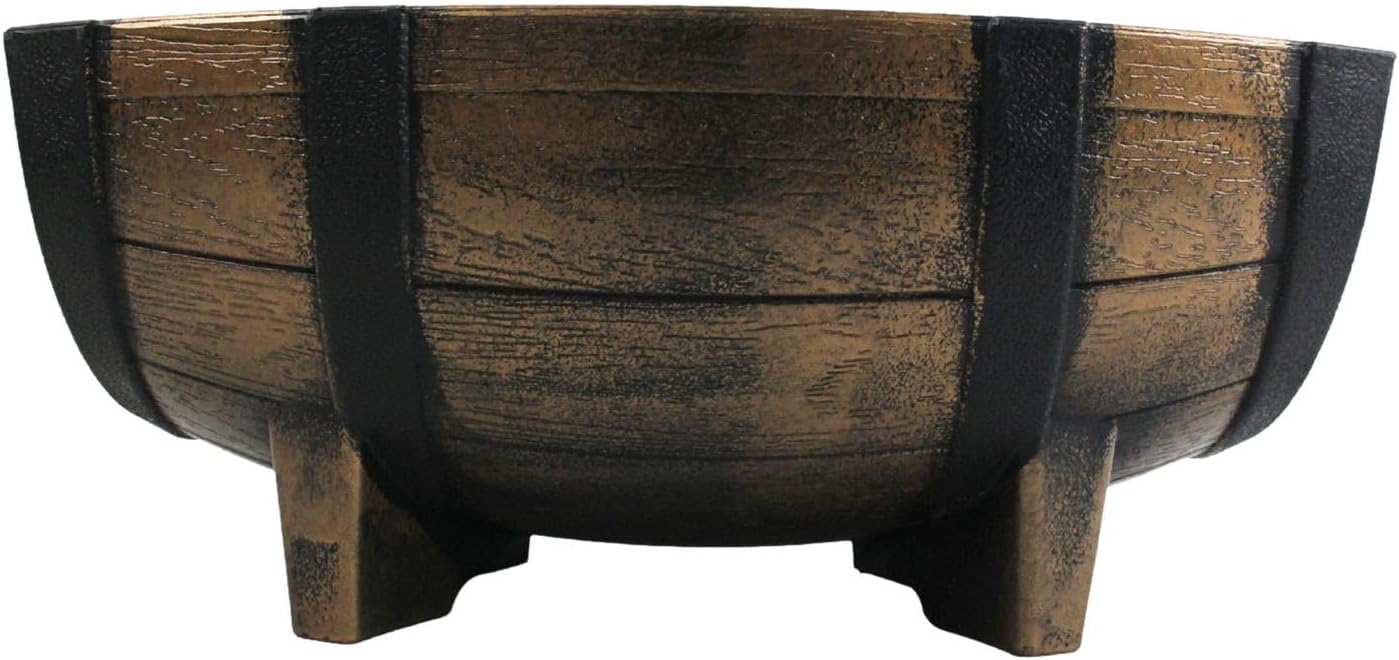 Amazon.com : Buhyujkm Rustic Lightweight Flower Plant | Barrel Planter ...