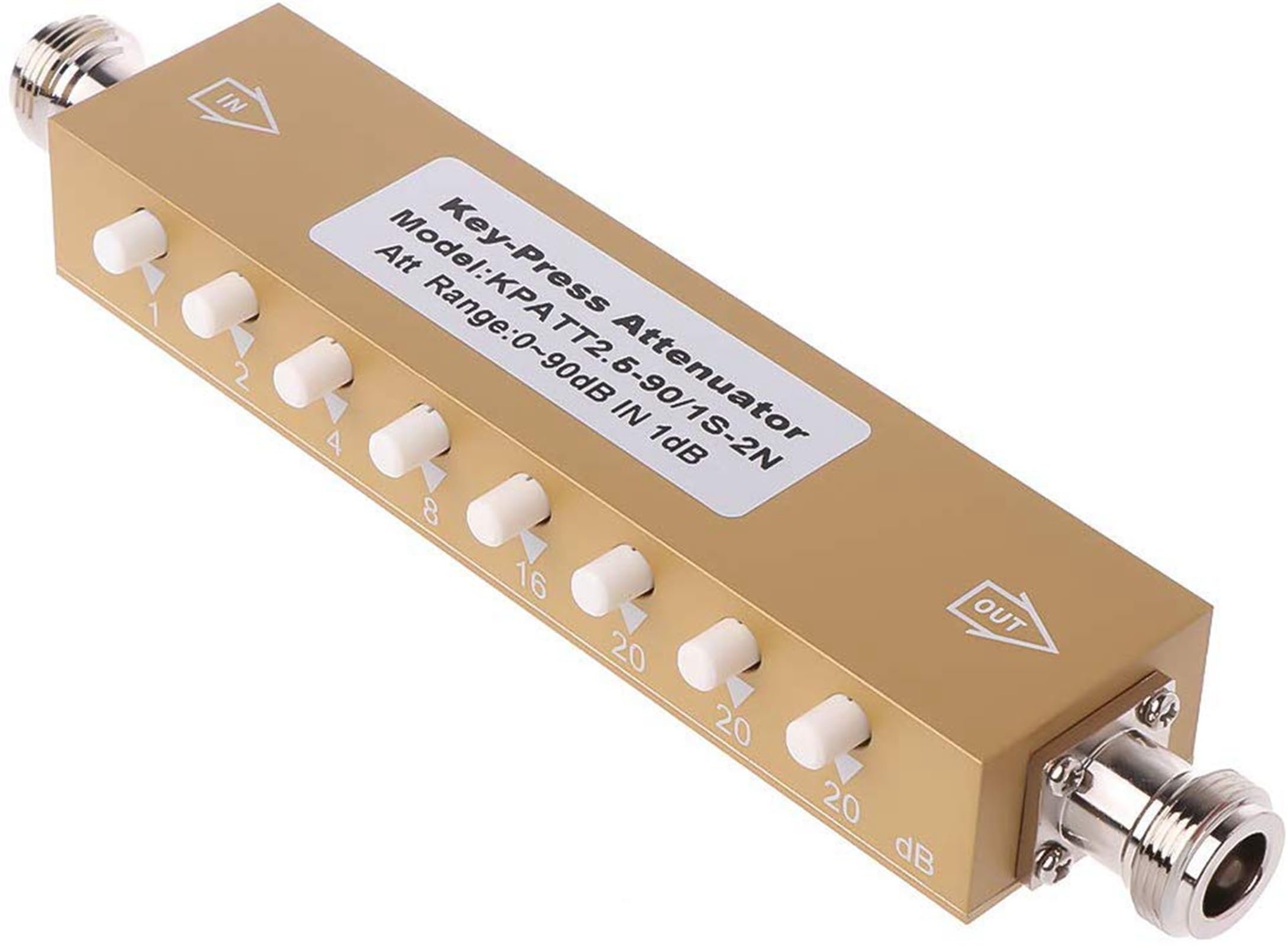Snapklik.com : (N) Female To Female 50 Ohm Push-Button Step attenuator ...