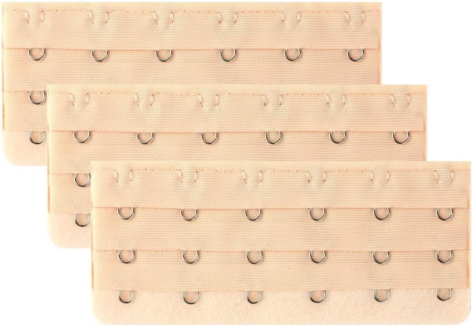 uxcell Lady 3 Rows 6 Hooks Underwear Buckle Bra Strap Adapter 3 Pieces ...