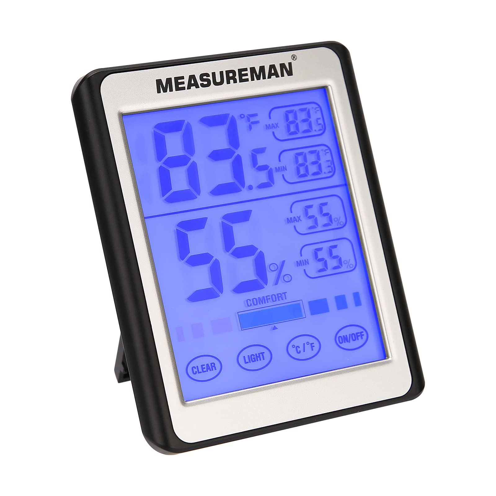 Snapklik.com : MEASUREMAN Digital Indoor Thermometer And Hygrometer