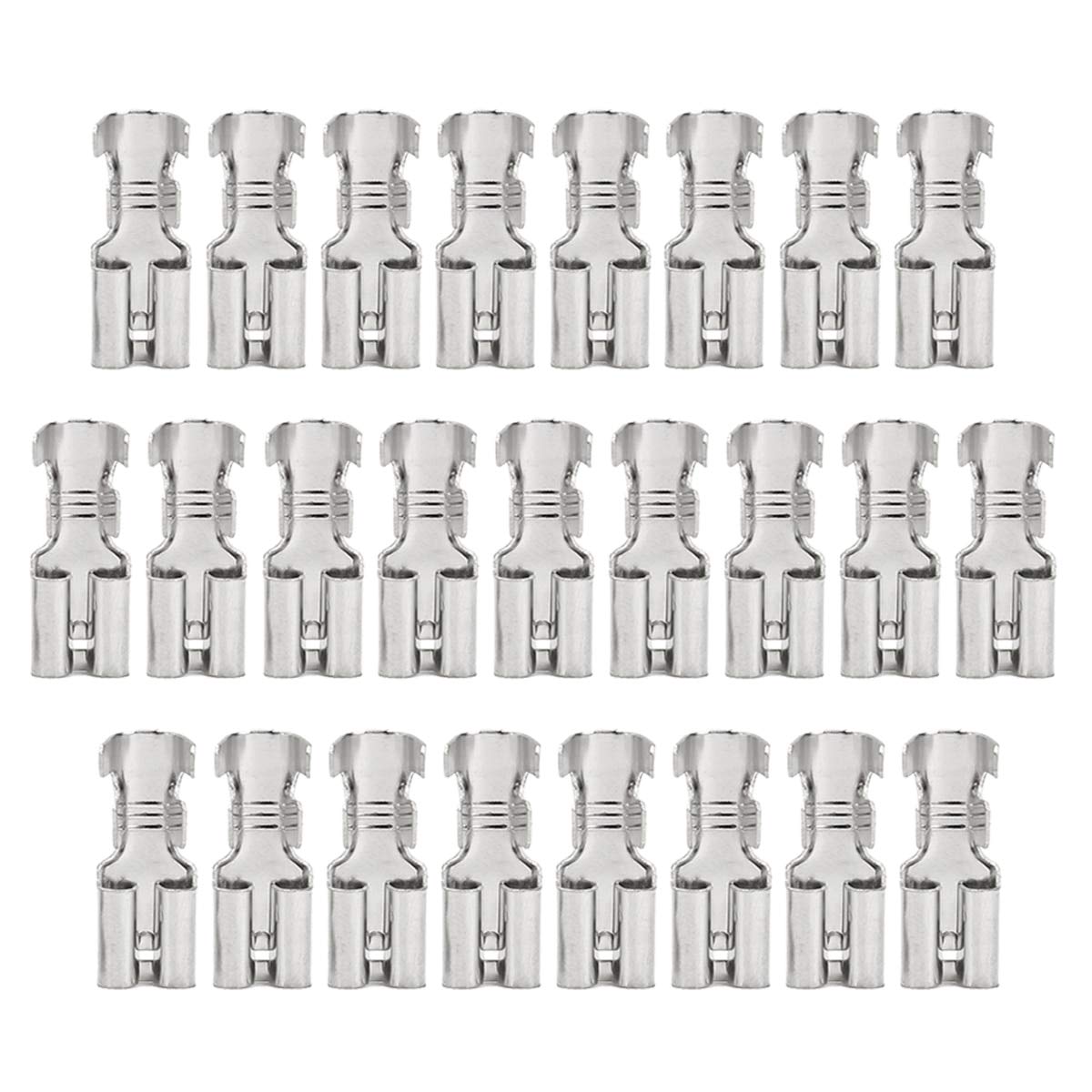 Davitu 10/25Pcs Set Uninsulated Female Spade Terminal Connectors ...