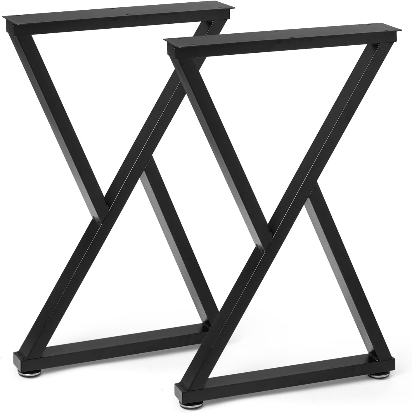 Amazon.com: Nisorpa 28 inch 2 Pack Modern Metal Table Legs Solid Steel ...