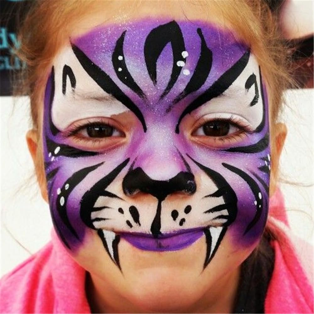 Snapklik.com : Purple Face Paint,Waterproof Oil Based Cream Purple Body ...