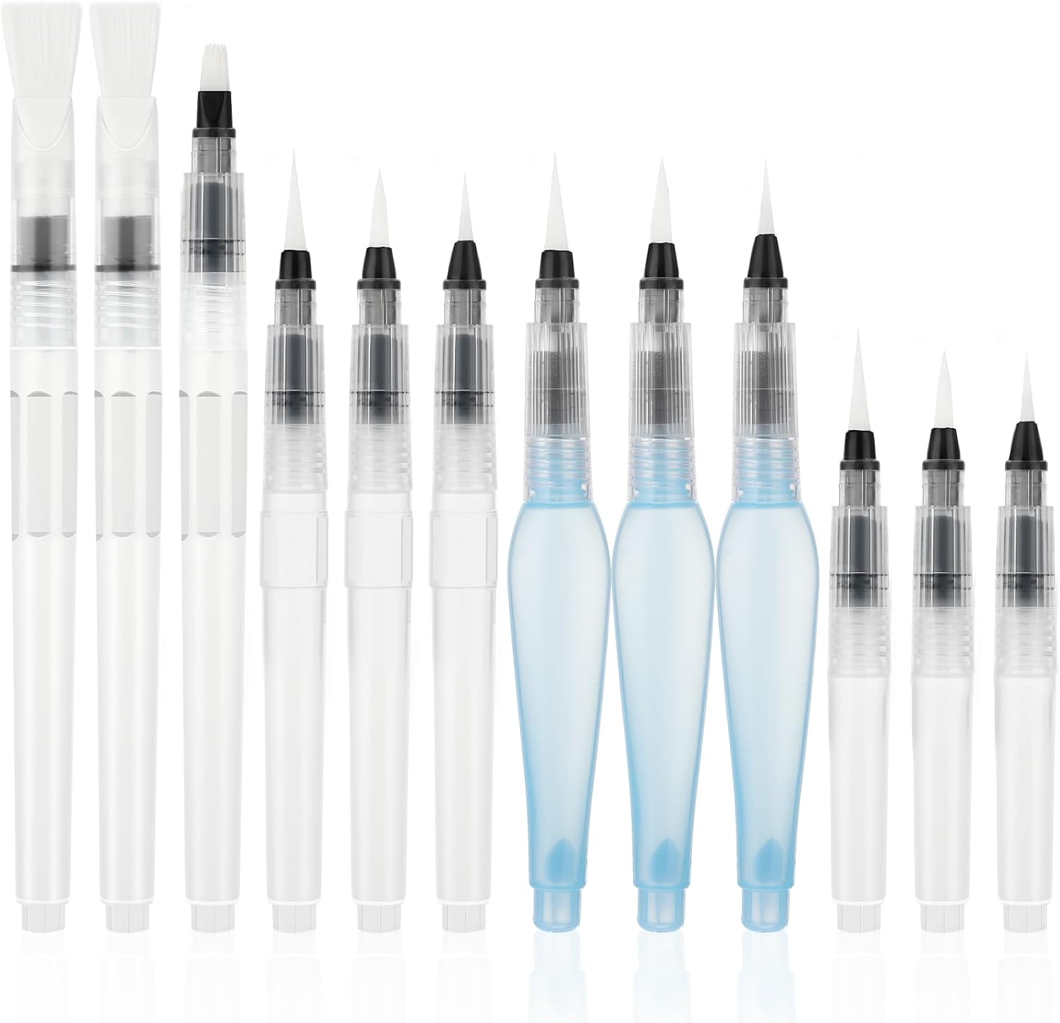 Amazon.com: Prasacco 12 Pieces Watercolour Brush Pens, Refillable Water ...