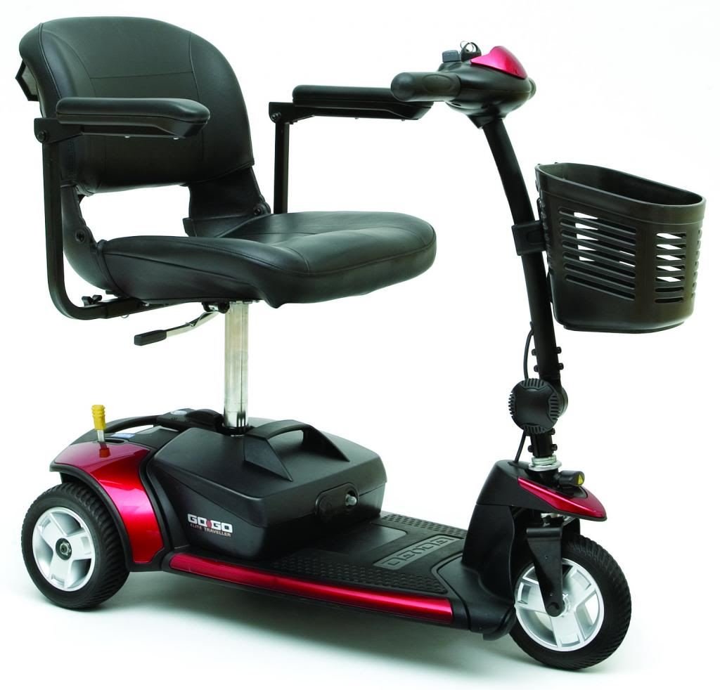 Buy Go Go Elite Traveller 3 Wheeled Portable Travel Mobility Scooter ...