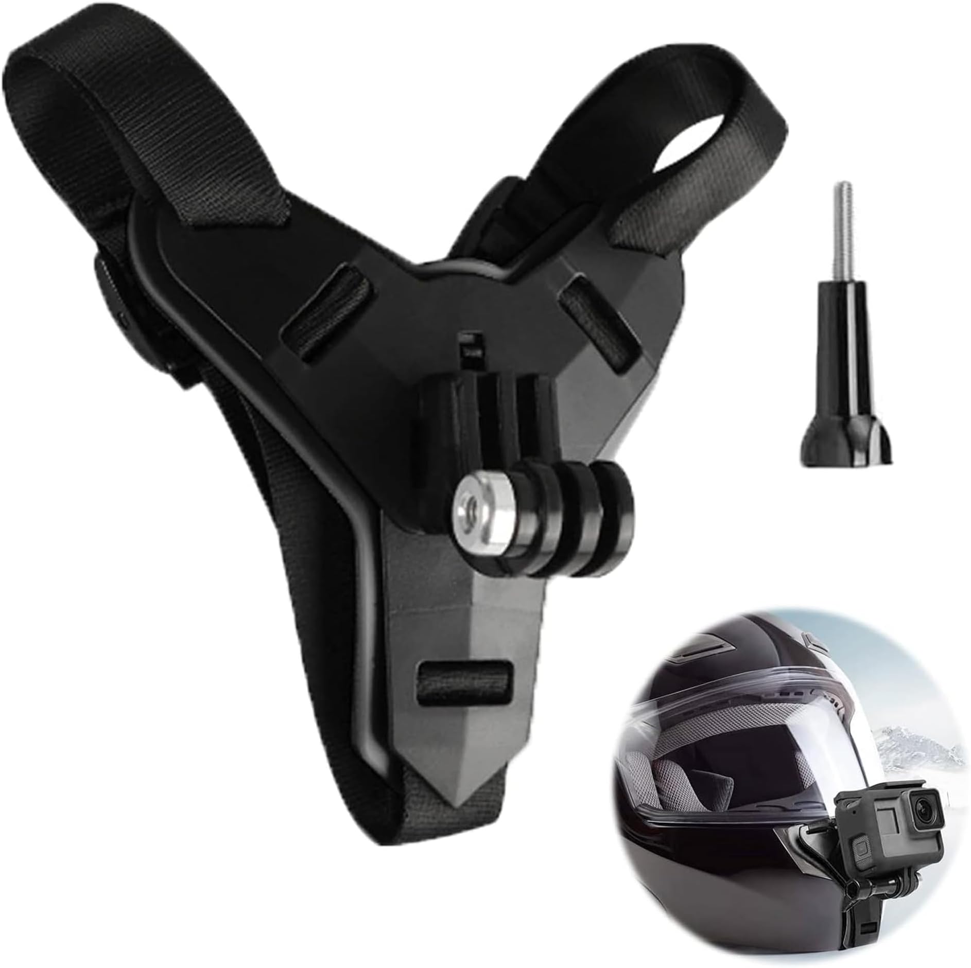 EMNIMQ Motorradhelm-Halterung Action Kamera Helm Mount Einstellbarer ...