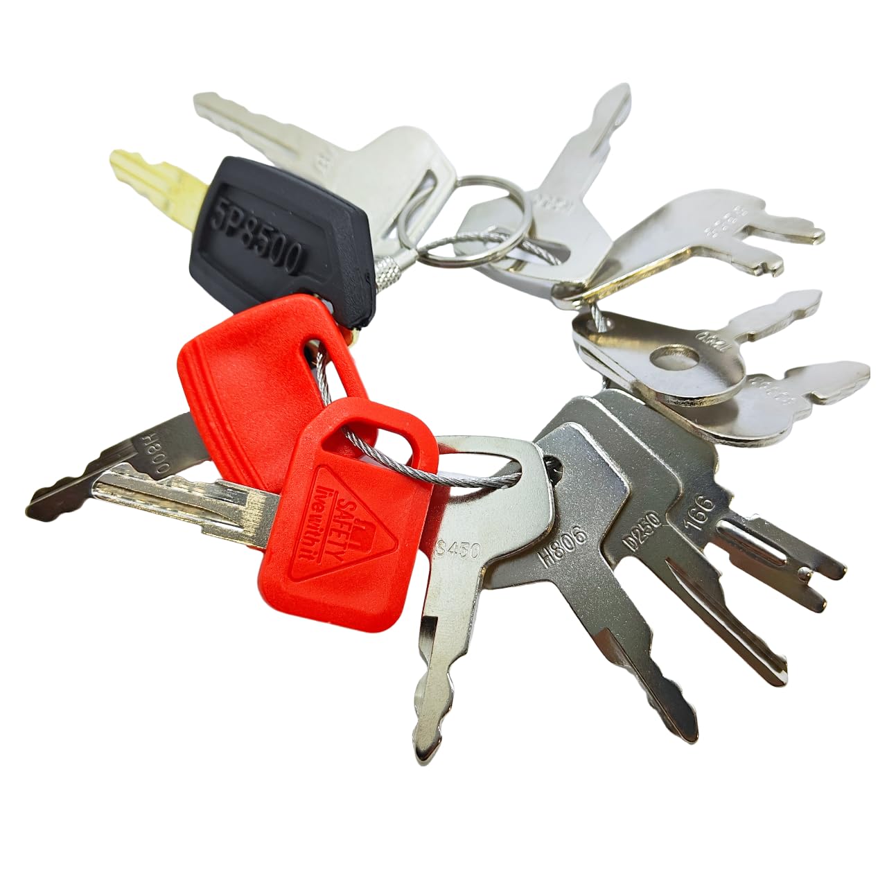 Amazon.com: Ulatree12 Heavy Equipment Keys,Master Ignition Keys ...