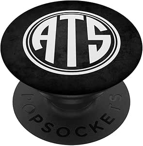 Amazon.com: ATS Monogram Phone Grip Initials ATS or AST on Black : Cell ...