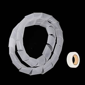 sourcing map Spiral Cable Wrap 8.2ft/2.5M 20mm Cable Management Sleeve ...