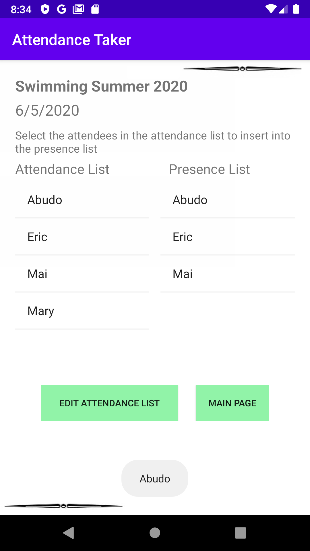Attendance Taker - App on Amazon Appstore