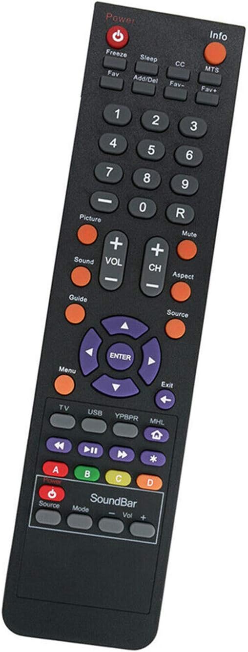 Amazon.com: Sceptre TV Remote Control 8142026670003C for E165BV(WV)-SS ...