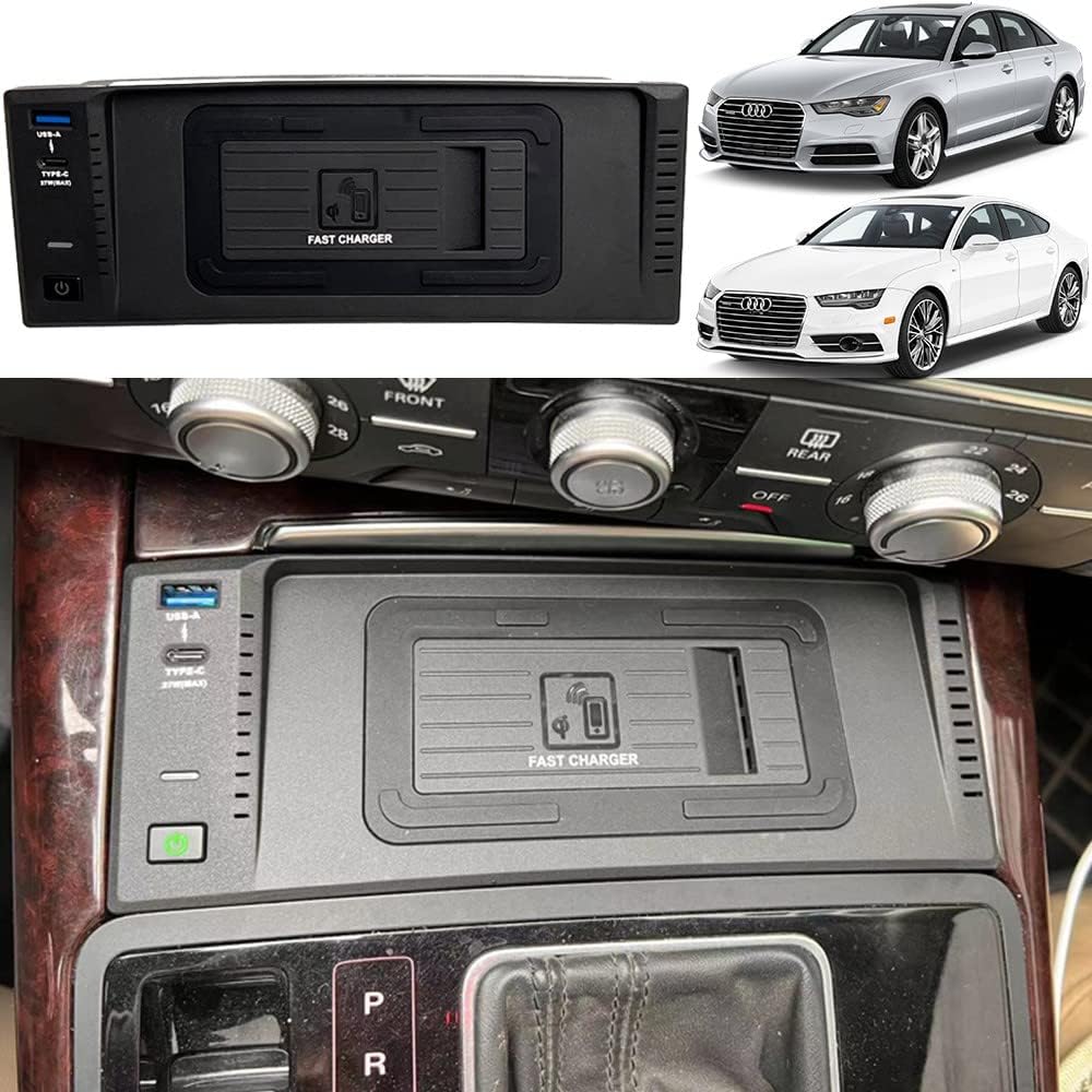 Amazon.com: Wireless Car Charger for Audi A6 S6 RS6 2012-2018/ A7 S7 ...