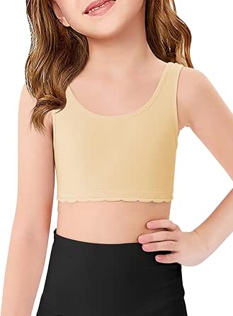 Amazon.com: Haloumoning Girls Training Bra Kids Sports Bra with ...