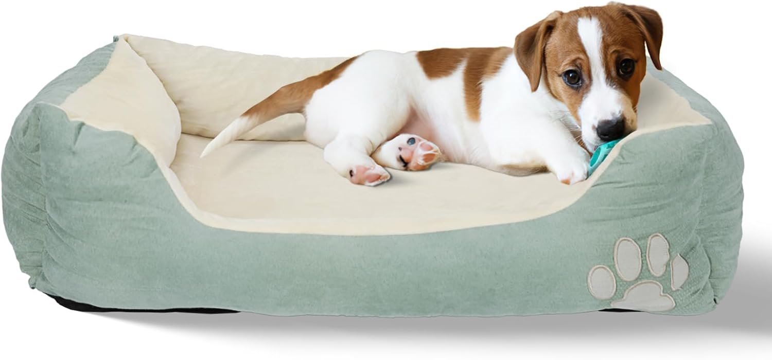 Amazon.com : Kphico Pet Bed,25 Inch Rectangle Dog Bed with Non-Slip ...