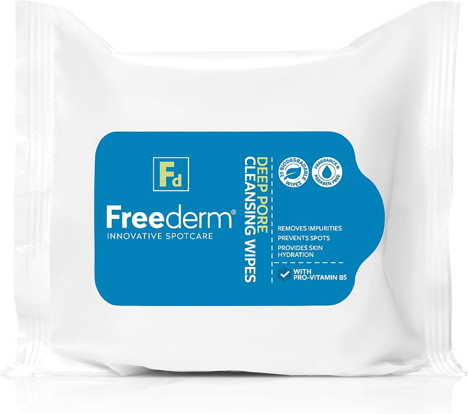 Freederm Fragrance Free Deep Pore Face Cleansing Wipes for Spot Prone ...