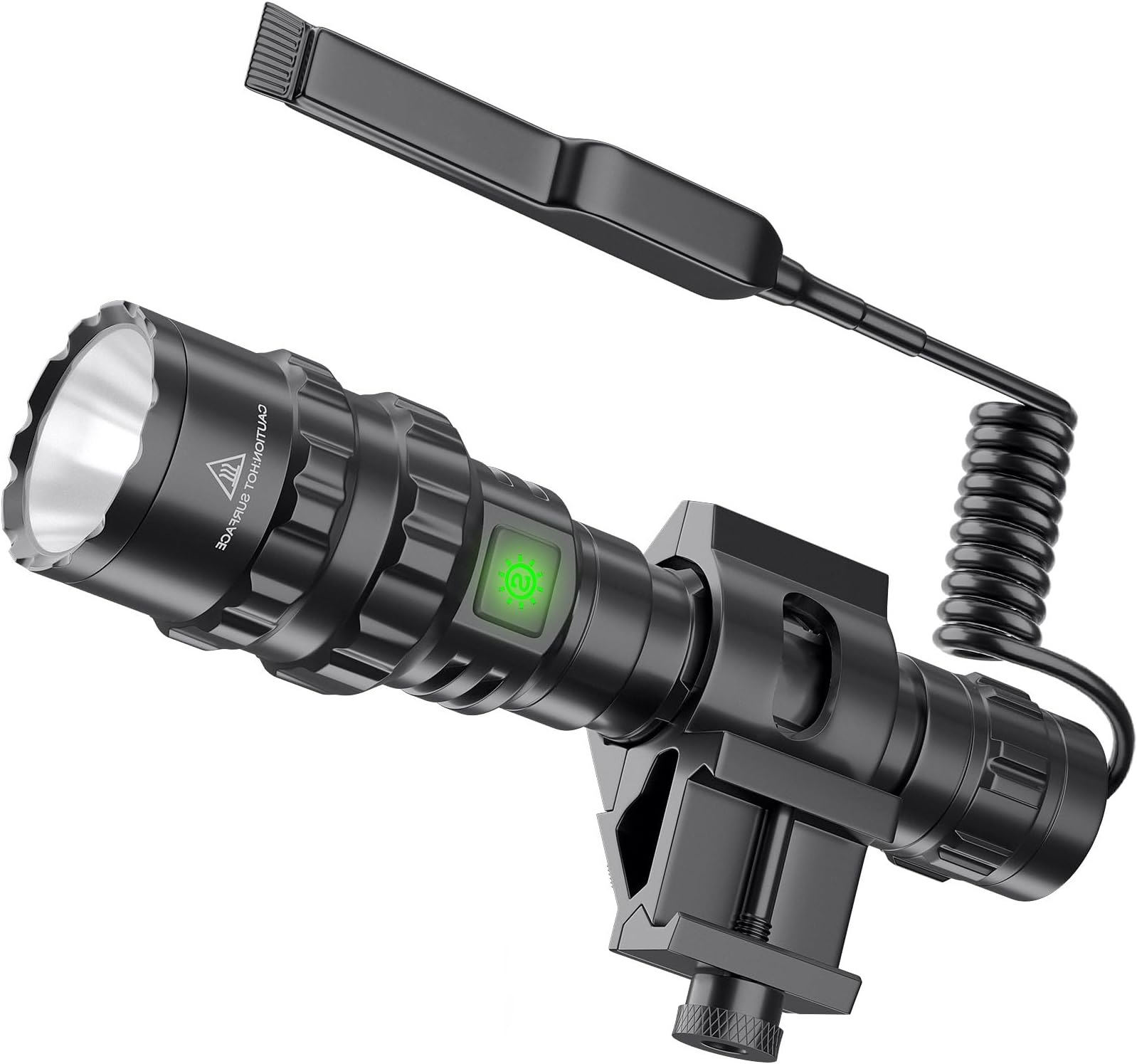 Amazon.com: Viridihome Tactical Flashlight with Picatinny Flashlight ...