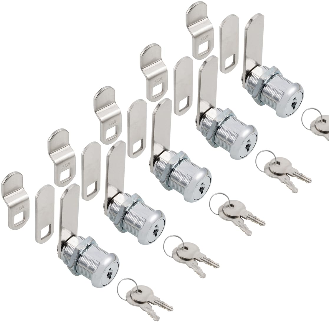 Cabinet Cam Locks Keyed Alike, 1” Cylinder Cam Locks for Tool Box RV ...