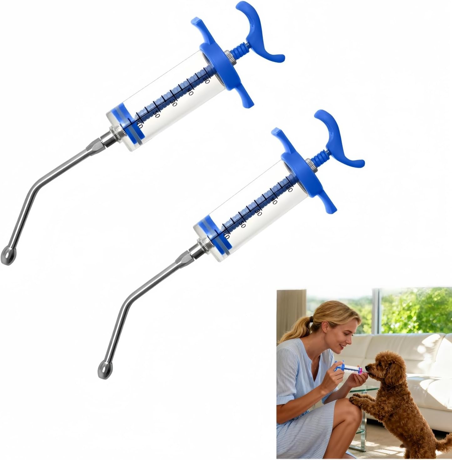 XHYdamile 50ml Reusable Feeding Syringe - Drench Syringes,Adjustable ...