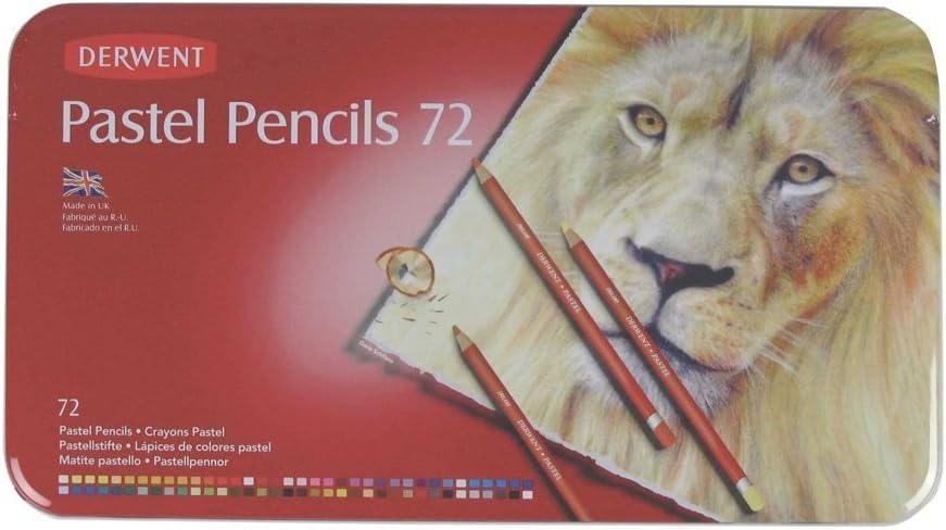 Derwent 72 Pastel Pencil Metal Tin Set : Amazon.ca: Home