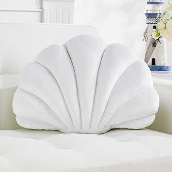 Amazon.com: Vdoioe Shell Pillow，Seashell Decorative Pillow White ...