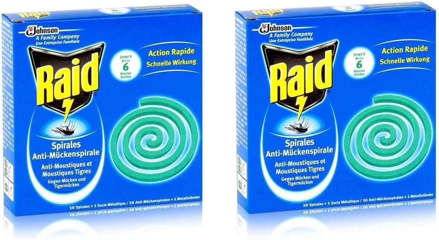 Raid Anti Mosquito Repellent Coils 10 – Against Mosquitoes and Tiger ...