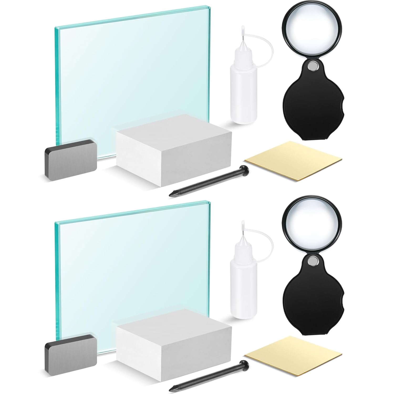 Kanayu 2 Set Mineral ID Kit Mineral Test Kit Includes White Streak ...