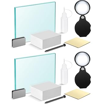 Kanayu 2 Set Mineral ID Kit Mineral Test Kit Includes White Streak ...