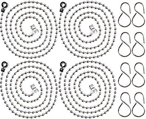 EMSea 4Pcs Bathtub Sink Stopper Chain Bath Stainless Steel Plug Chain ...