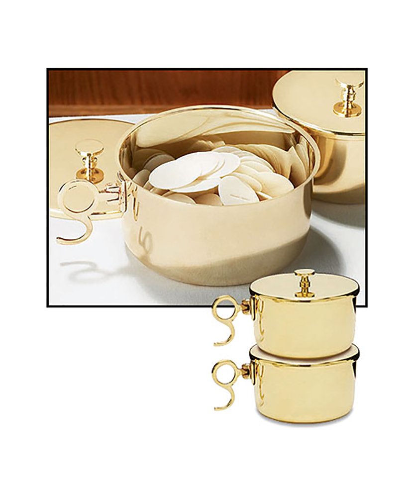 Snapklik.com : 300 Host Brass Stacking Ciboria