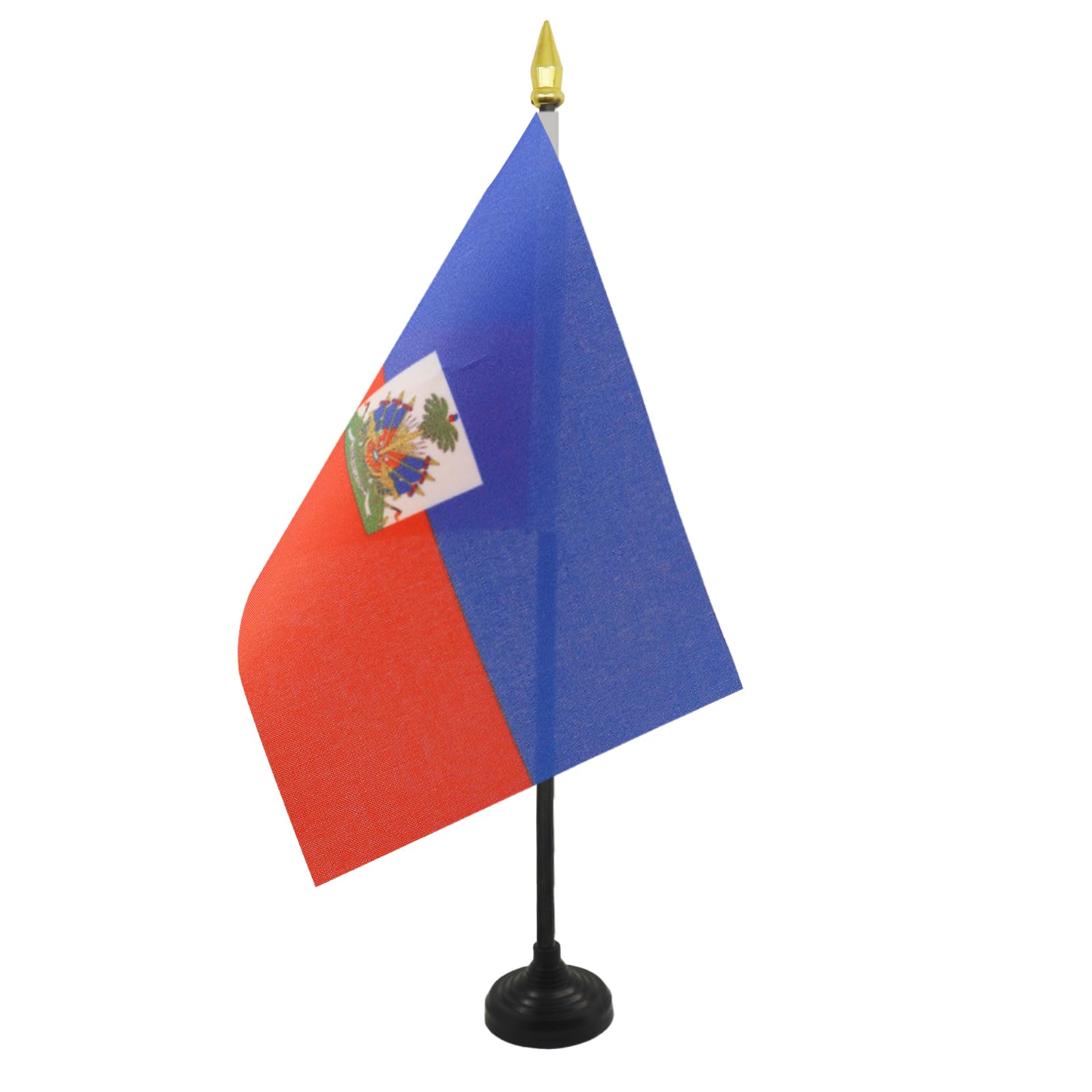 Amazon.com: Haiti Table Flag 4'' x 6'' - Haitian Desk Flag 15 x 10 cm ...