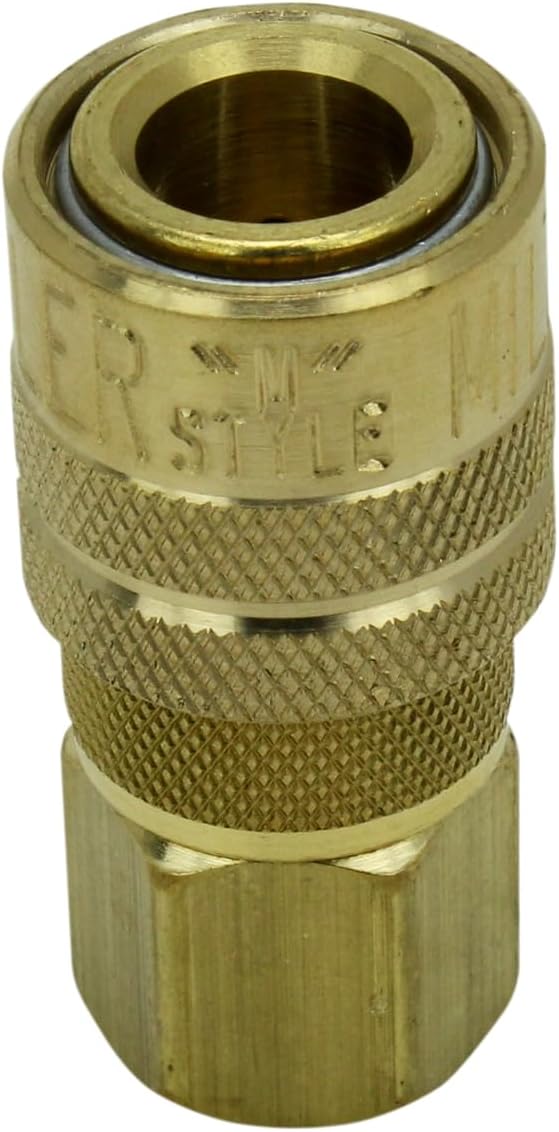 Amazon.com: 10 X Milton 715BK M Style Quick Coupler: 1/4-Inch Female ...