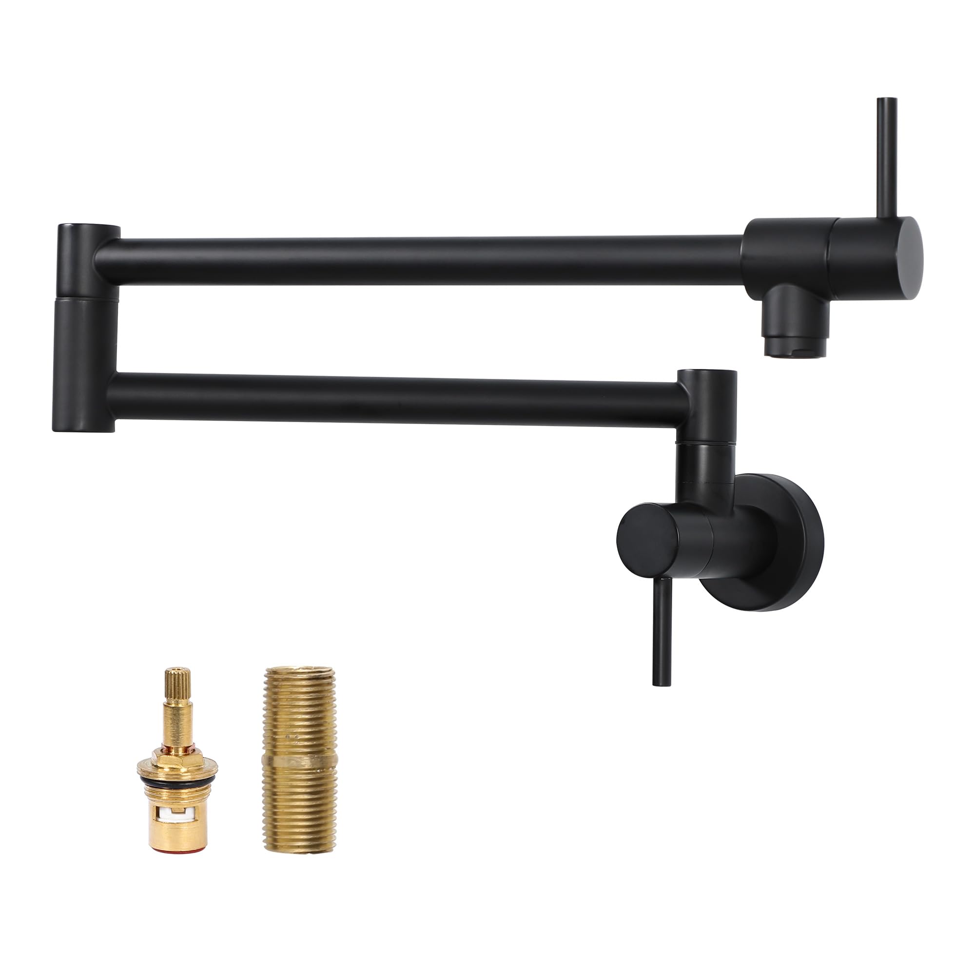 Snapklik.com : Lordear Pot Filler Faucet Matte Black Wall Mounted ...