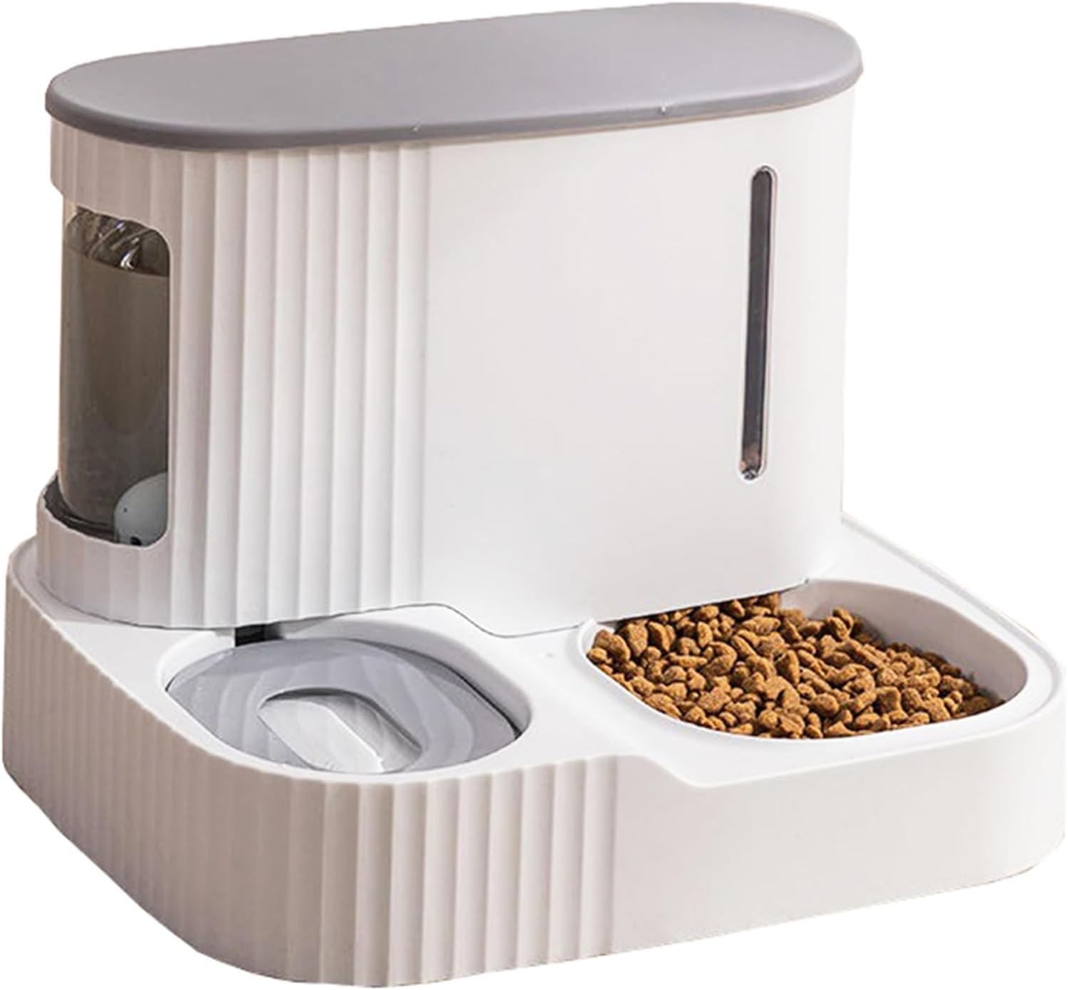 Pet Supplies : Pet Feeder and Water Dispensers Set, Automatic Cat Food ...