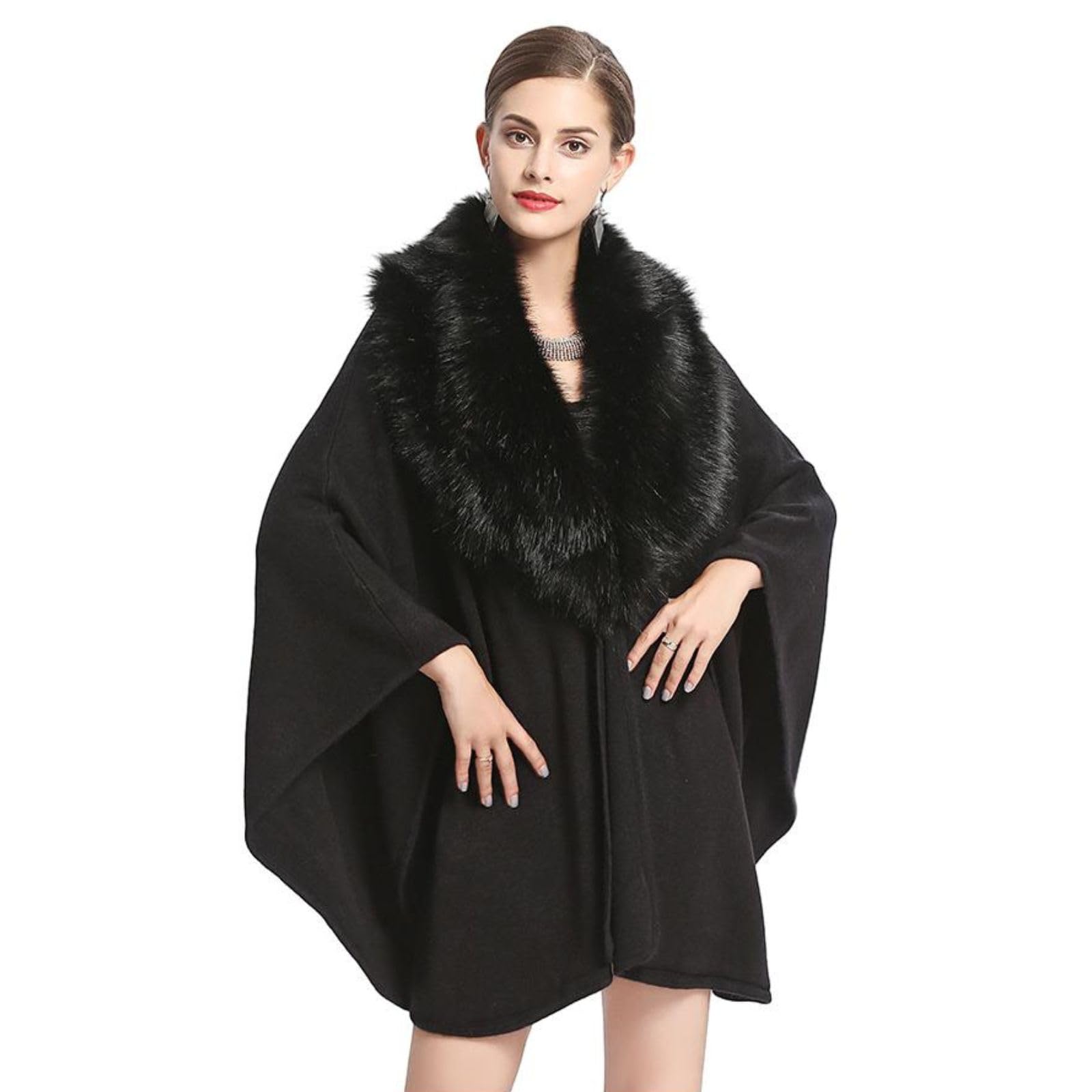 Amazon.com: NCDIMS Womens Faux Fur Wraps and Shawls for Evening Dresses ...