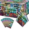 Amazon.com: FunnyPars 6 Pack Colorful Brick Tablecloth Rectangle ...