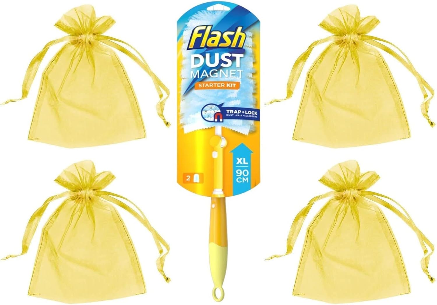Flash Dust Magnet XL (Handle Extendable to 90cm), Duster Starter Kit ...