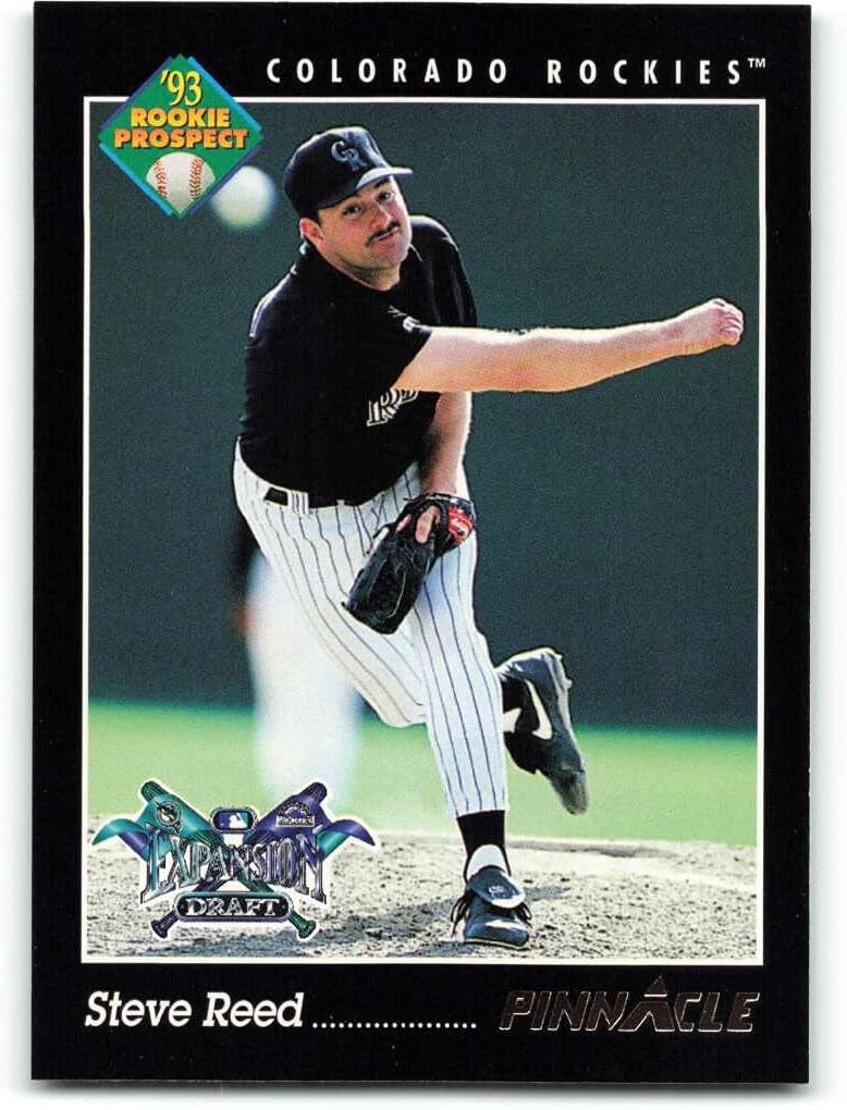 Amazon.com: 1993 Pinnacle #584 Steve Reed NM-MT RC Rookie Colorado ...