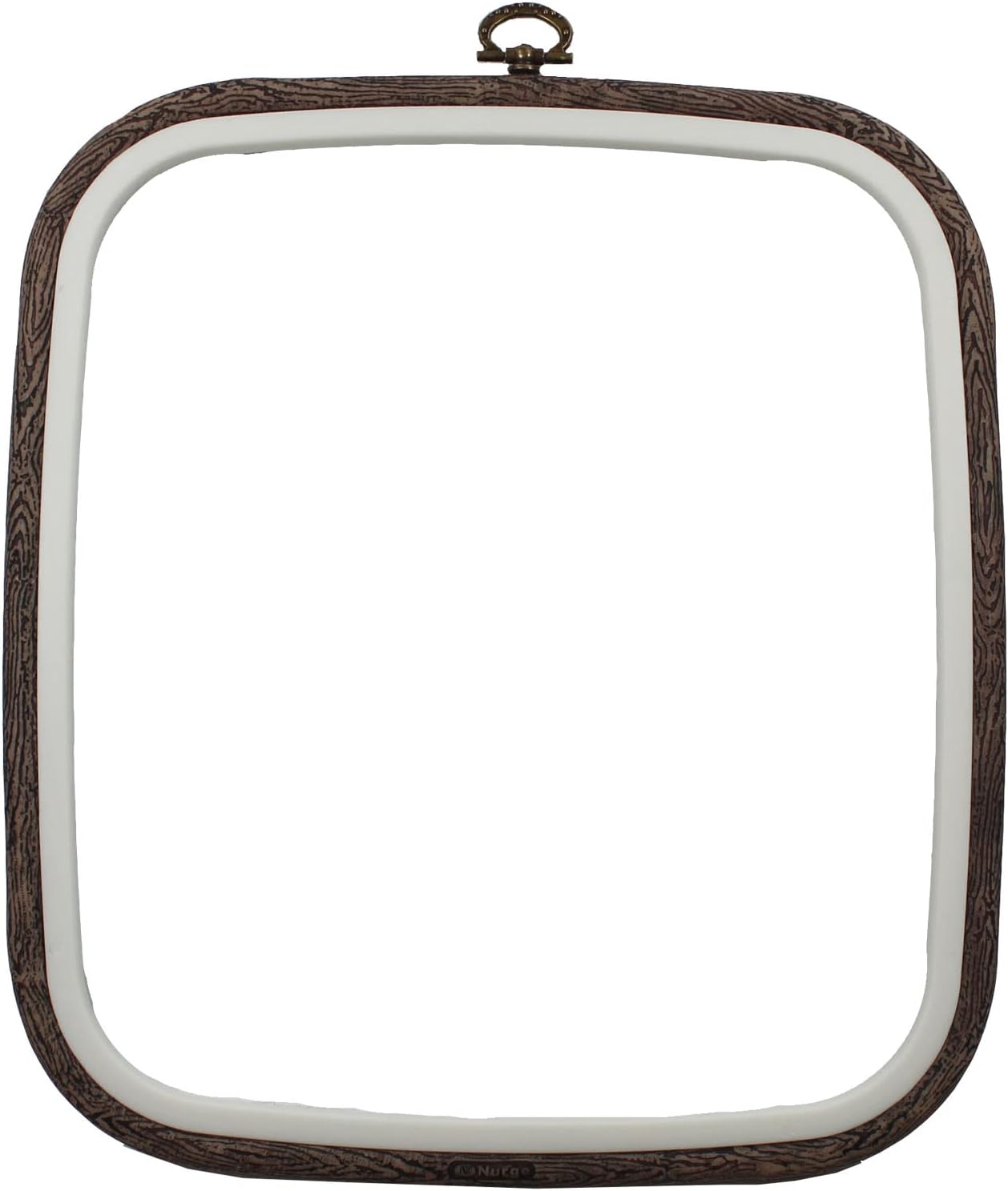Nurge Embroidery Flexi Hoop Square Cross Stitch Display Wood Effect #2 ...