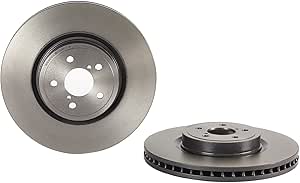 Amazon.com: Brembo 09.A870.11 UV recubierto ventilado rotor de freno delantero SUBARU OE ...