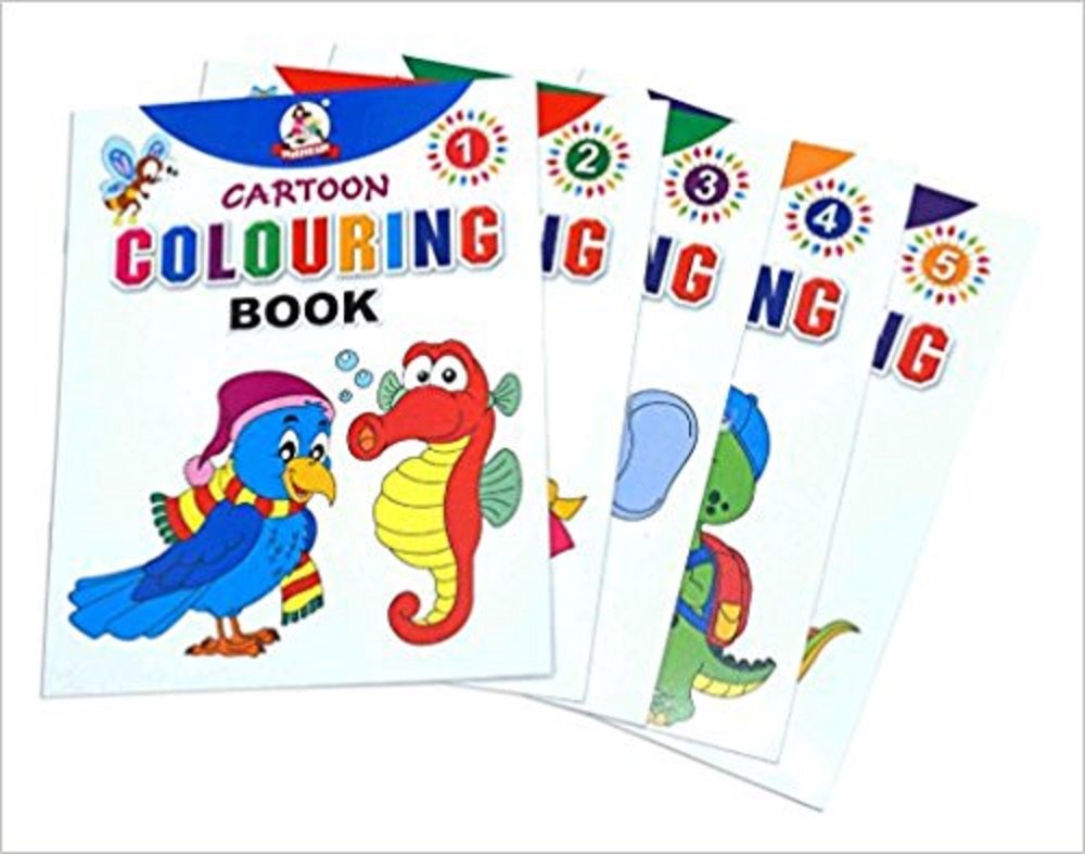 Buy Cartoon Colouring Collections Set of 5 Book Online at Low Prices in ...