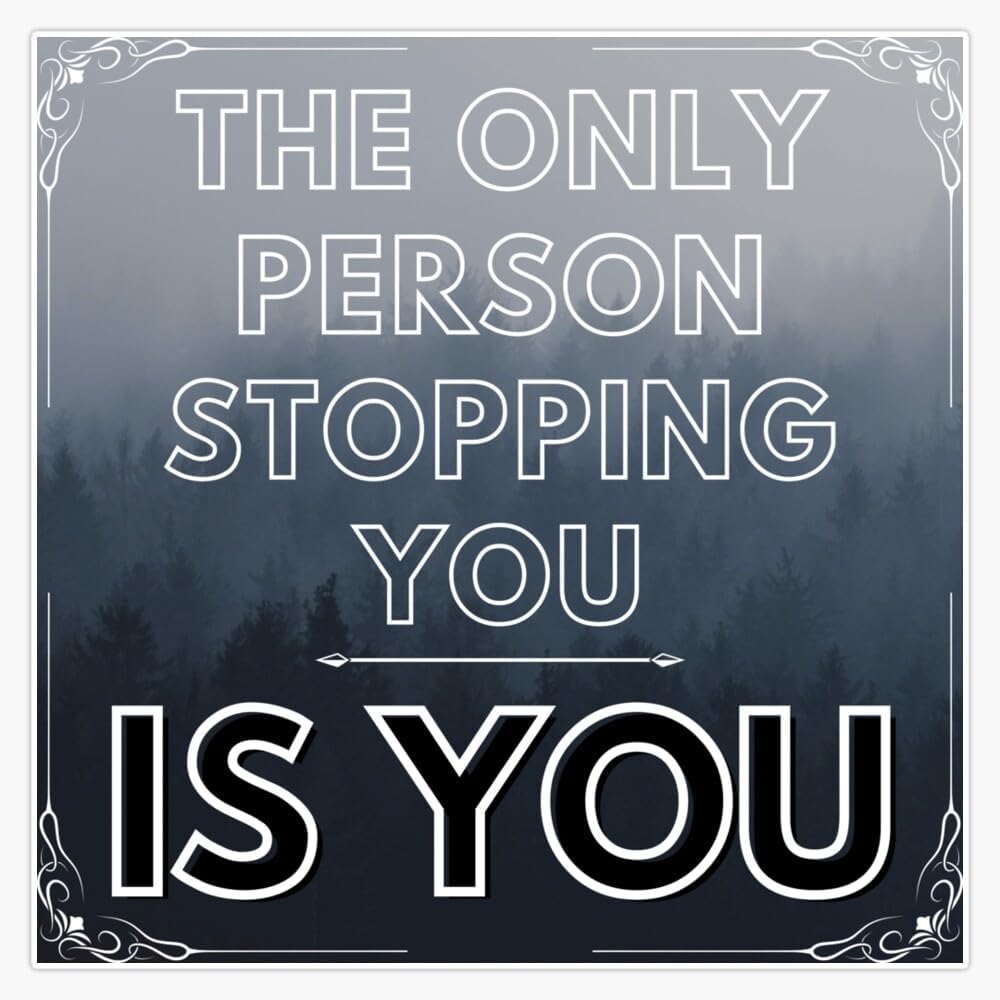 Amazon.com: The Only Person Stopping You is Sticker Vinyl Waterproof ...