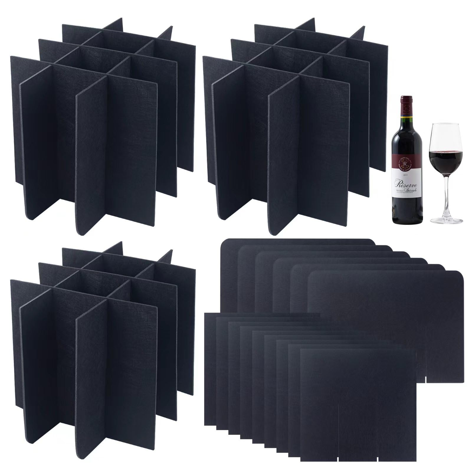 Amazon.com: Foyego 3 Sets Glass Divider Kits for Moving Boxes,Reusable ...