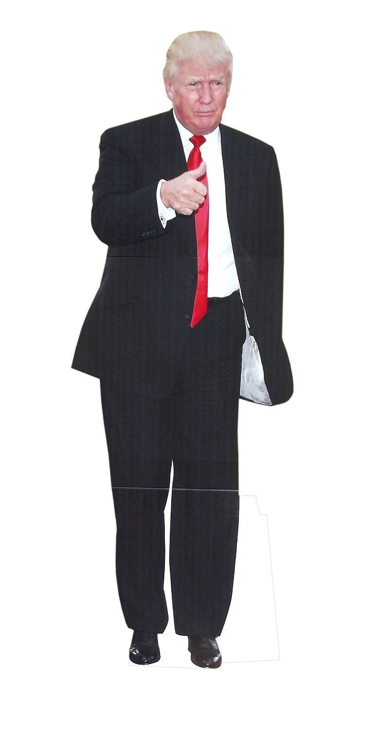 Amazon.com: aahs!! Engraving Donald Trump Stand Up | Cardboard Cutout ...