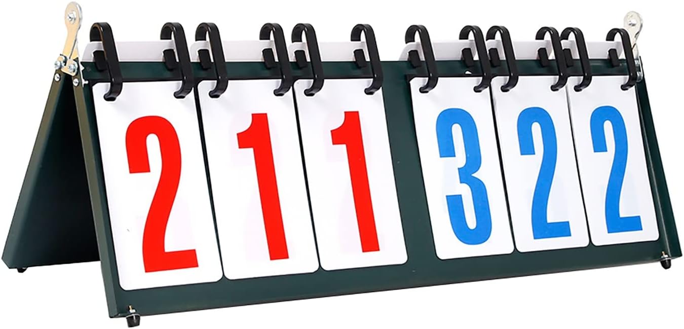 Amazon.com: AMMIIS Flip Scoreboards Aluminium 6-Digit Scoreboard ...