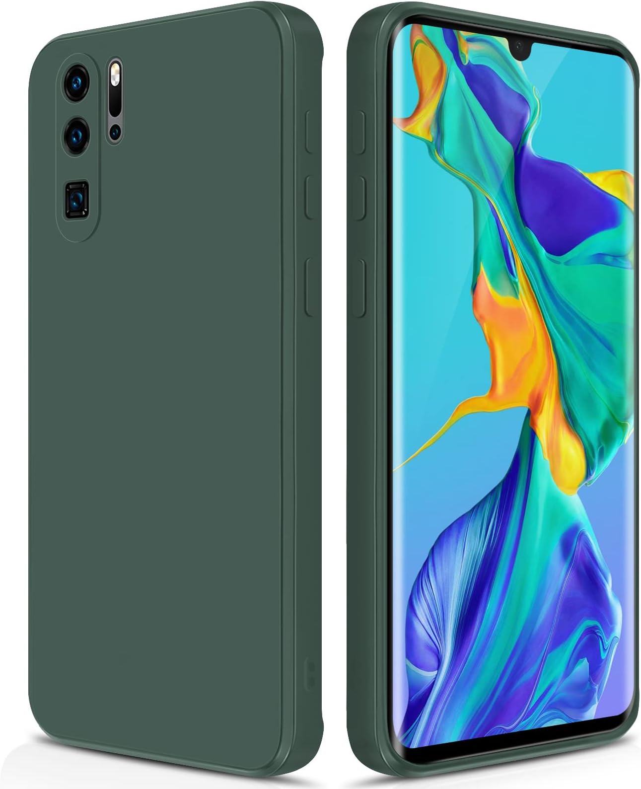 Huawei P30 Silicone Case Cover - Blue,51992850 : Amazon.co.uk ...