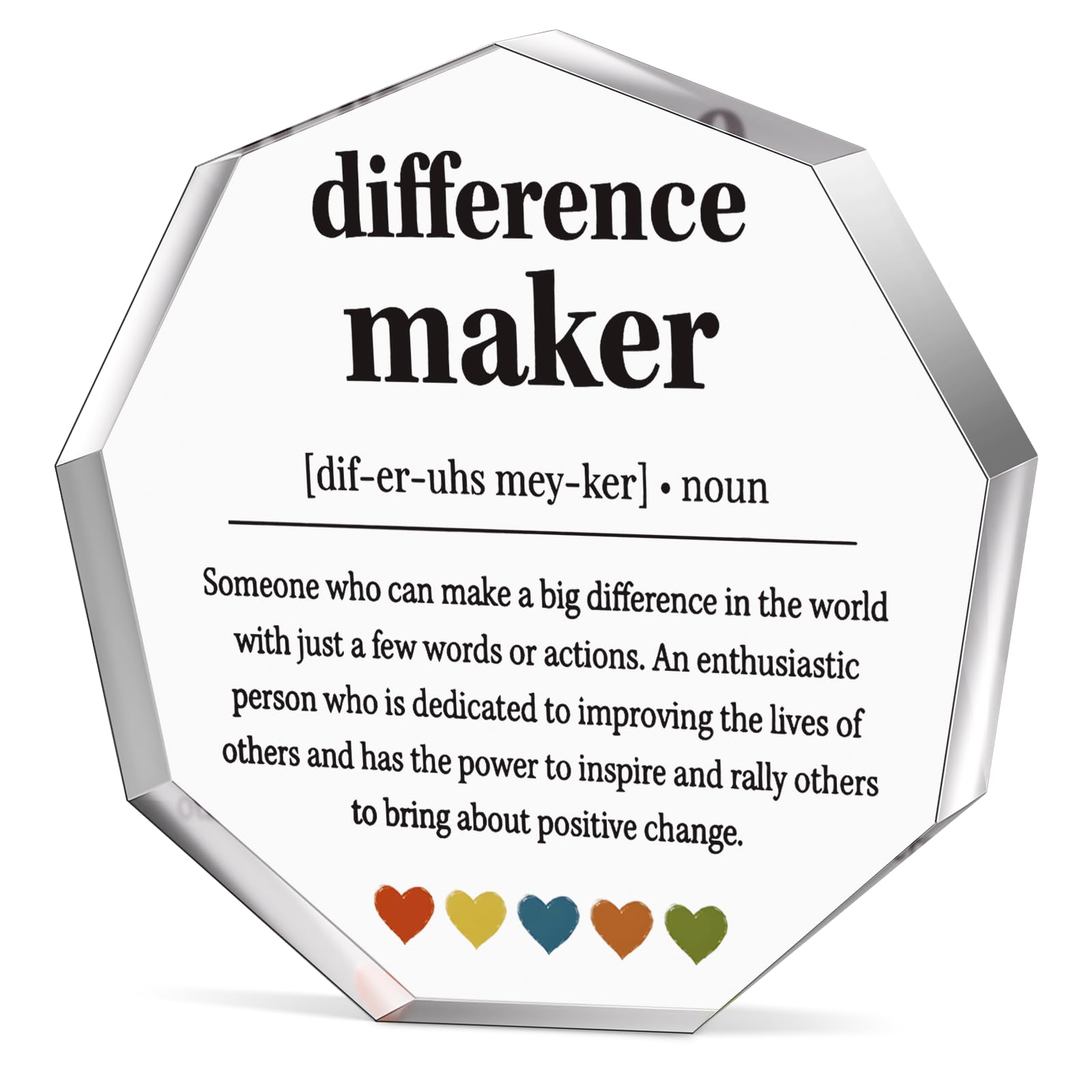 Amazon.com: Difference Maker Thank You Clear Acrylic Decorative Signs ...