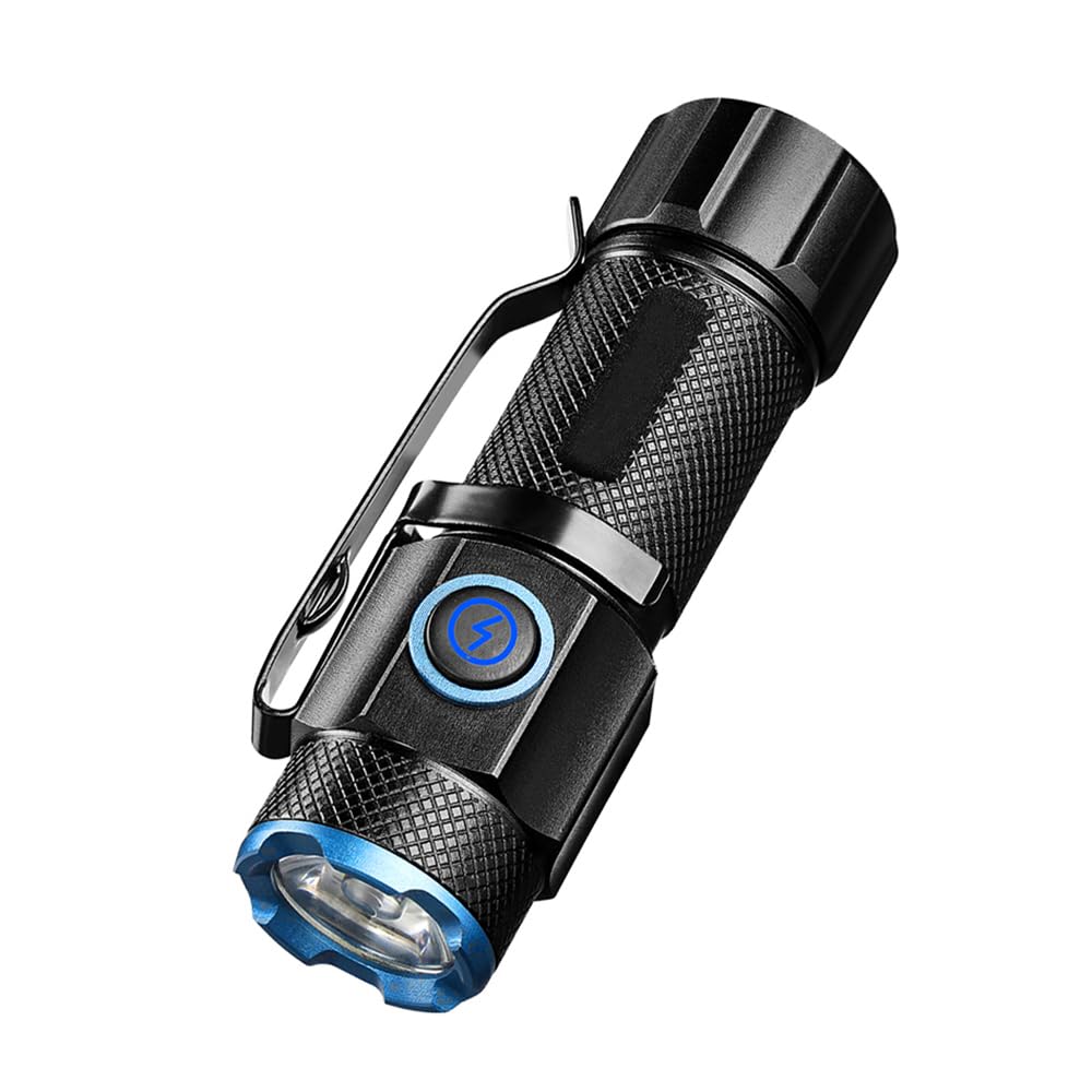 Alonefire X66 LED Mini Flashlight High Lumens USB C Rechargeable Small ...