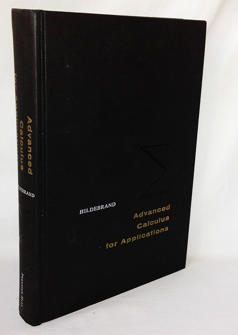 Advanced Calculus for Applications: F B Hildebrand: Amazon.com: Books